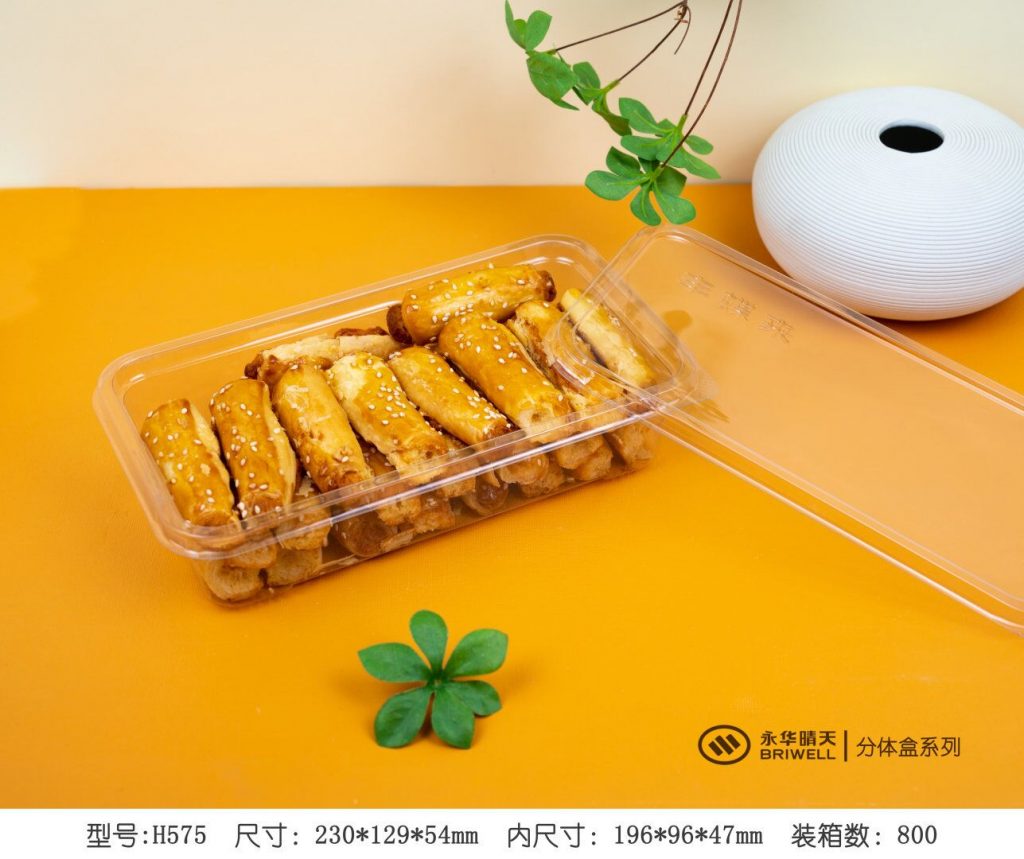 Hign quality clear plastic pastry box Food grade PET container ...