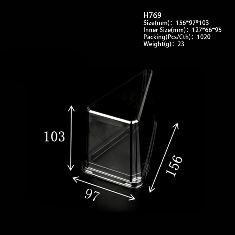 Triangular Cake Box Plastic Packaging Baking Packaging - briwellpack
