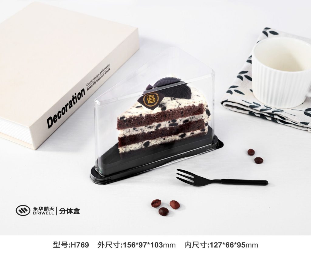 Triangular Cake Box Plastic Packaging Baking Packaging - briwellpack