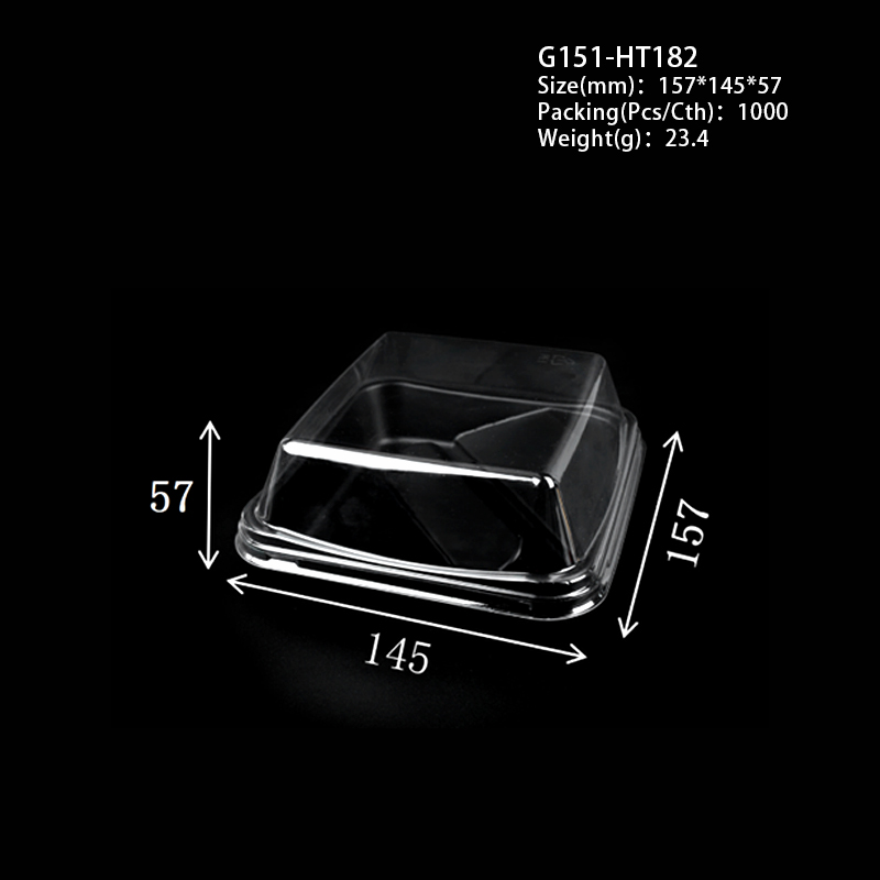 Transparent Plastic Pastry Baking Packaging Box - briwellpack