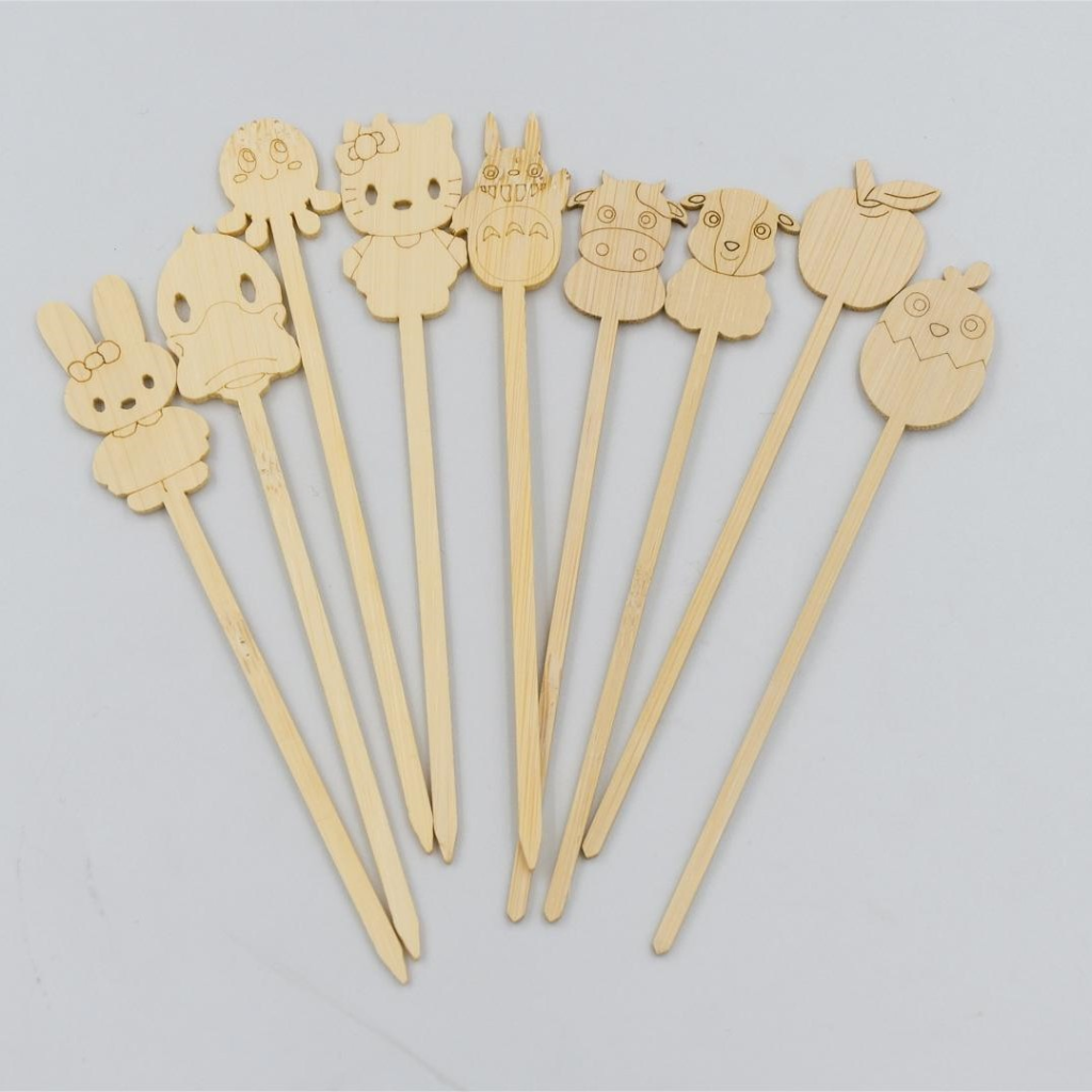 Eco-Friendly Cute cartoon bamboo sticks - briwellpack