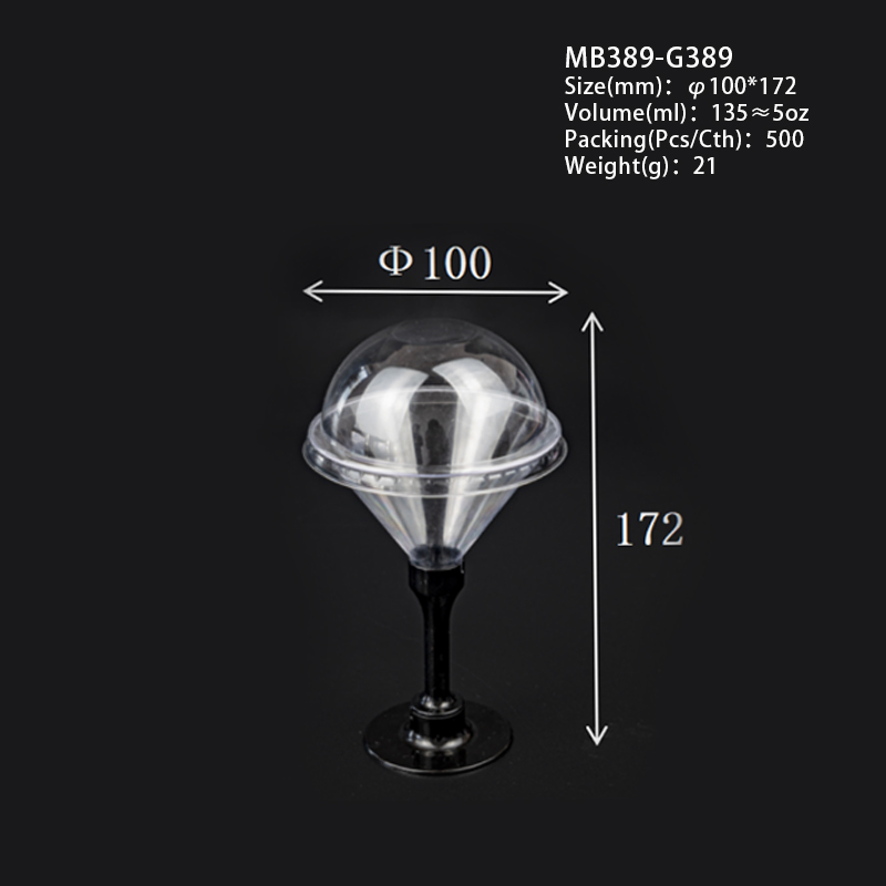 Mini Bundt Cake Containers Clear Plastic Small Cupcake Boxes with Dome ...