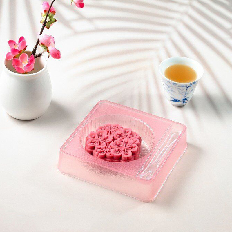 Custom Food Grade Dessert Baking Cake Bio-degradable PET Packaging Box ...
